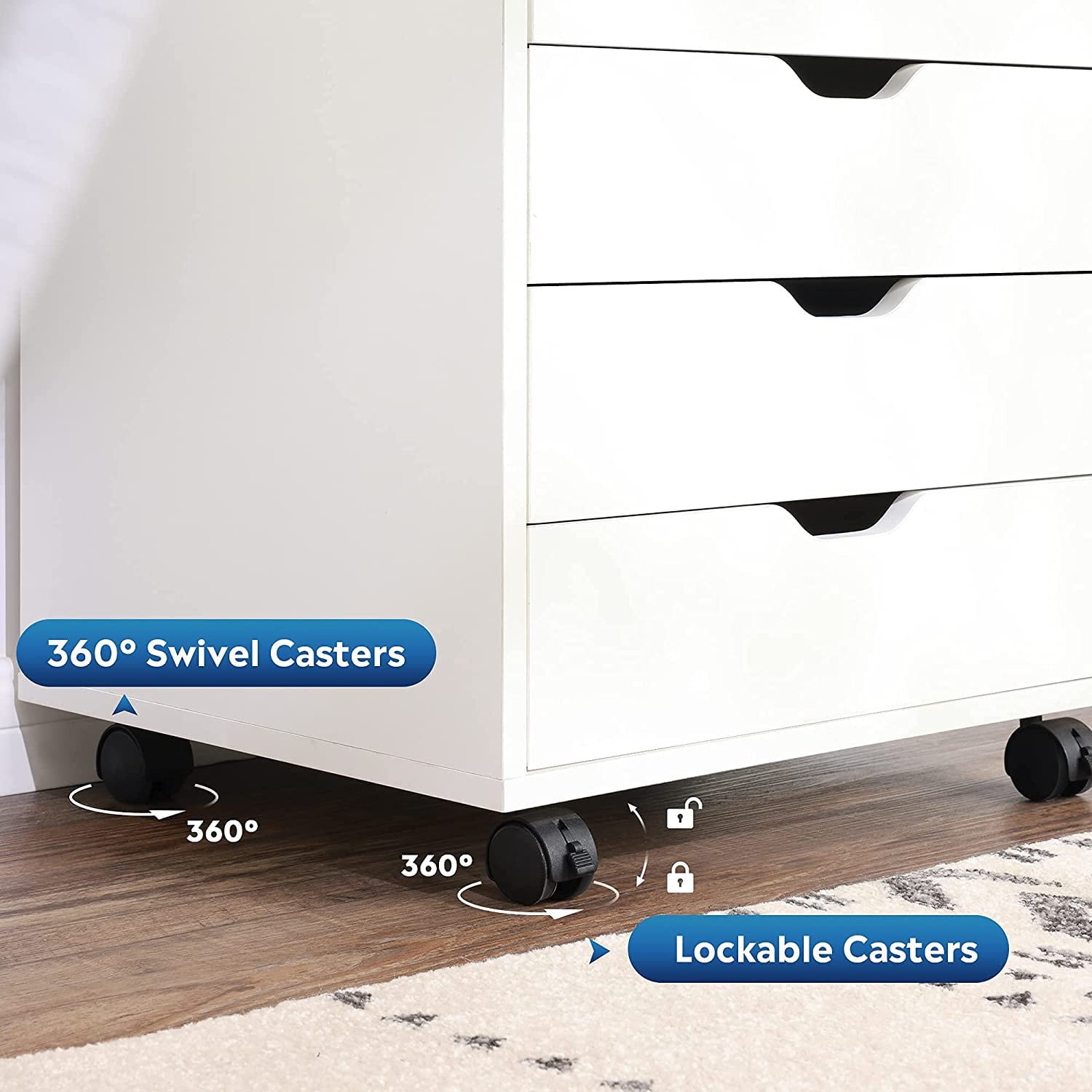 Drawer Unit with 7 Drawers on Casters | DEVAISE – Devaise