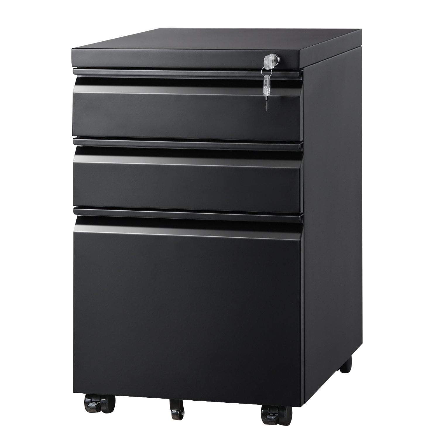 Metal filing cabinet with lock store